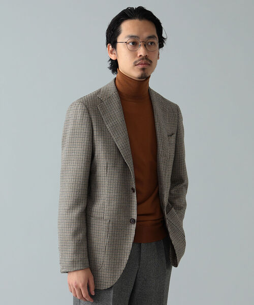 BEAMS F（ビームスエフ）の「BEAMS F / EASY Campore ハウンドトゥース ジャケット（テーラードジャケット）」 - WEAR