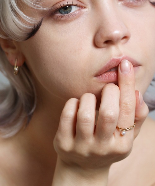 cui-cui（キュイキュイ）の「パール リング | K10YG（リング）」 - WEAR