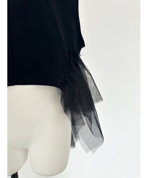 swane（スワネ）の「side tulle hem line vest（ベスト）」 - WEAR