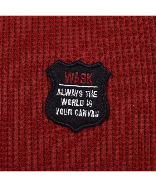 WASK（ワスク）の「WASK/バックロゴパッチワークワッフルTシャツ (100~160cm)（Tシャツ/カットソー）」 - WEAR