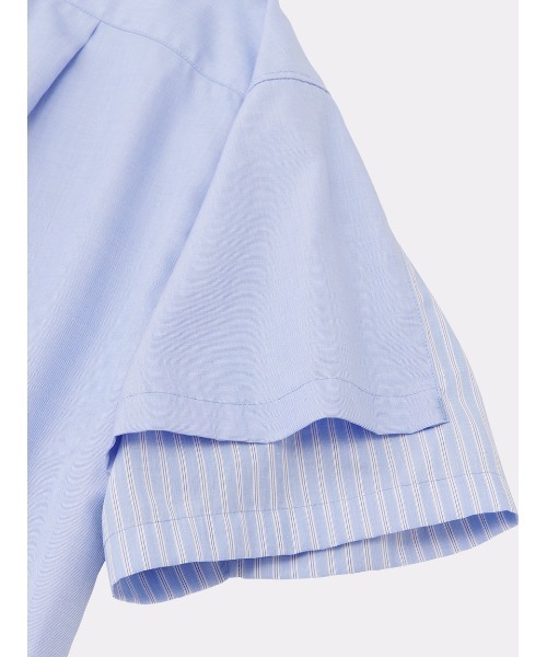 SOFTHYPHEN（ソフトハイフン）の「DOUBLE FRONT OVER SIZED SIGNATURE S/S SHIRT（シャツ/ブラウス）」 - WEAR