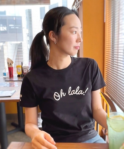 L.H.P（エルエイチピー）の「【ZOZOTOWN限定】LHP×Risa/Organic cotton Oh lala Tee/lhpris（Tシャツ/カットソー）」 - WEAR