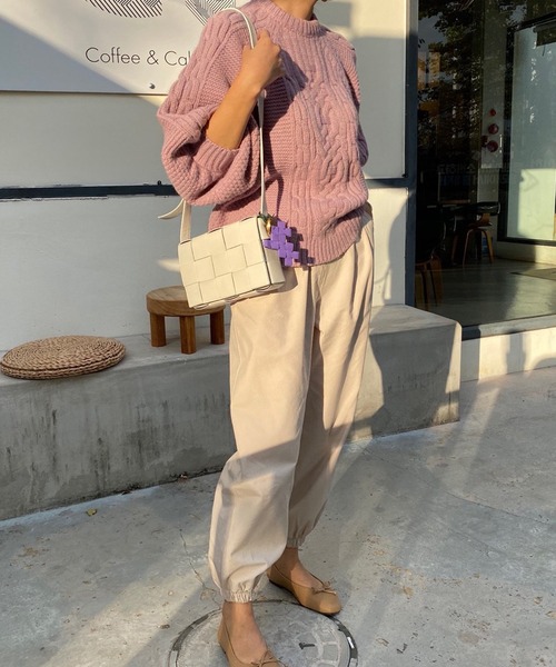 ELCY（エルシー）の「【ELCY】ケーブルオーバーサイズニット（ニット/セーター）」 - WEAR