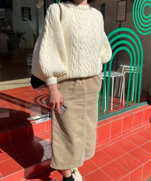 ELCY（エルシー）の「【ELCY】ケーブルオーバーサイズニット（ニット/セーター）」 - WEAR