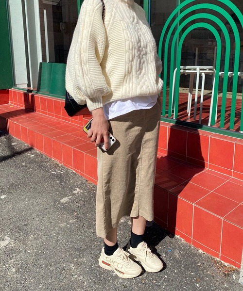 ELCY（エルシー）の「【ELCY】ケーブルオーバーサイズニット（ニット/セーター）」 - WEAR