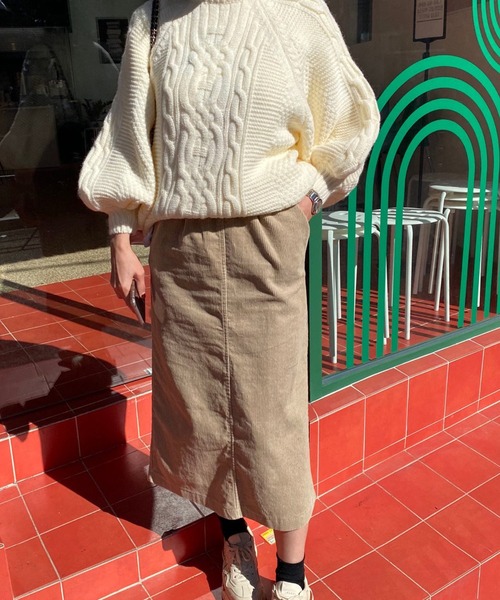 ELCY（エルシー）の「【ELCY】ケーブルオーバーサイズニット（ニット/セーター）」 - WEAR