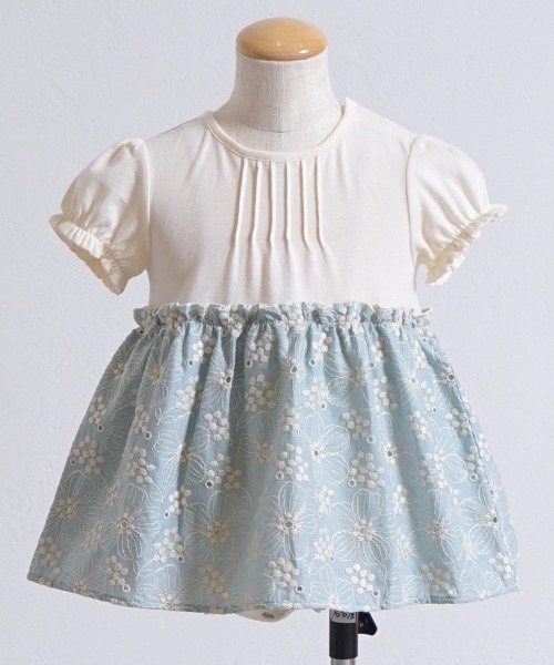 【セール】【Hoppetta plus(ホッペッタプラス)】オーガニックコットンflower刺繍ボディオール（ロンパース）｜Hoppetta（ホッペッタ）のファッション通販 - ZOZOTOWN