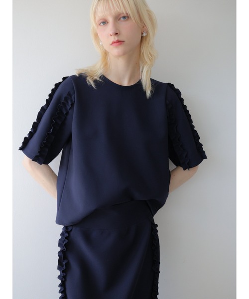 swane（スワネ）の「frill sleeves pullover（Tシャツ/カットソー）」 - WEAR