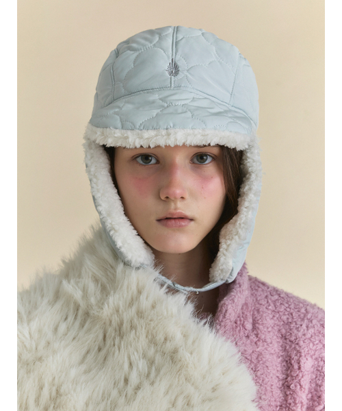 PADDING EARFLAP HAT IN CLOVER ICEBERG（ハット）｜POESIEDAME（ポエジダム）のファッション通販 ...