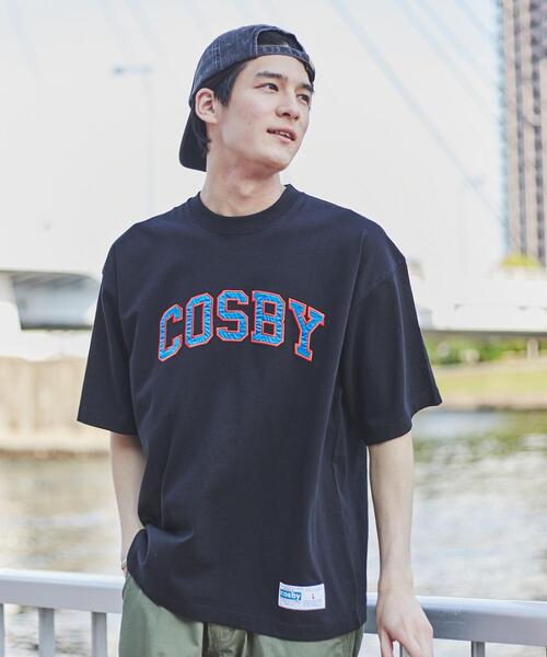 coen（コーエン）の「COSBY（コスビー）別注プリント／ロゴワッペンTシャツ（Tシャツ/カットソー）」 - WEAR