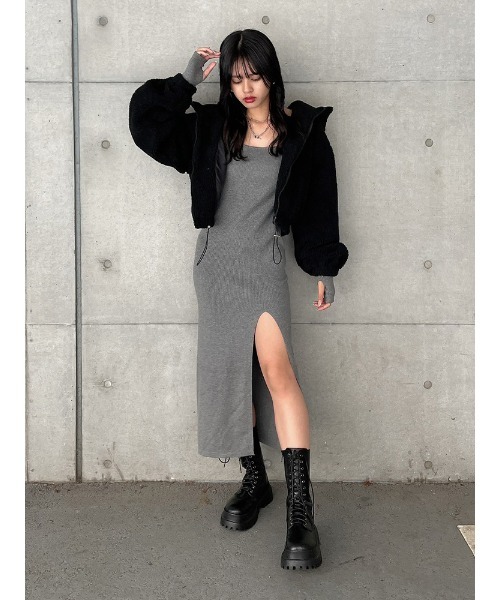 ENVYM（アンビー）の「スリットニットロングOP（ワンピース）」 - WEAR