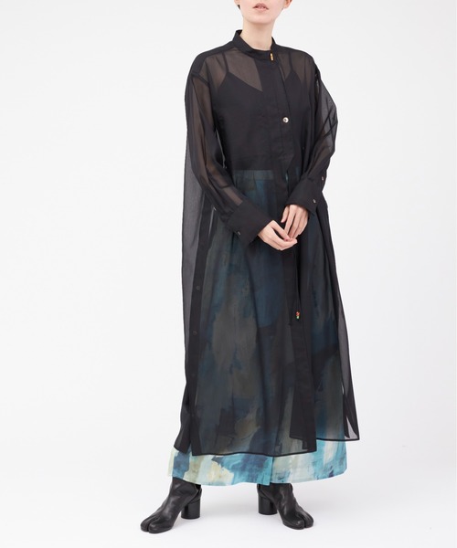 【セール】PONTI Sheer long shirt（ワンピース）｜PONTI（ポンティ）のファッション通販 - ZOZOTOWN