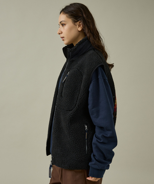 PENDLETON/ペンドルトン】Jaqared Boa Stand Vest/ジャガード/ベスト
