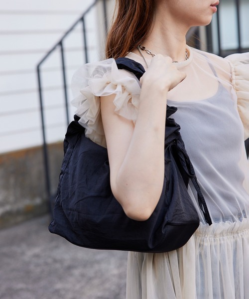 SETUP7（セットアップセブン）の「【SETUP7】ギャザーデザイン ワンショルダーバッグ KNF080（ショルダーバッグ）」 - WEAR