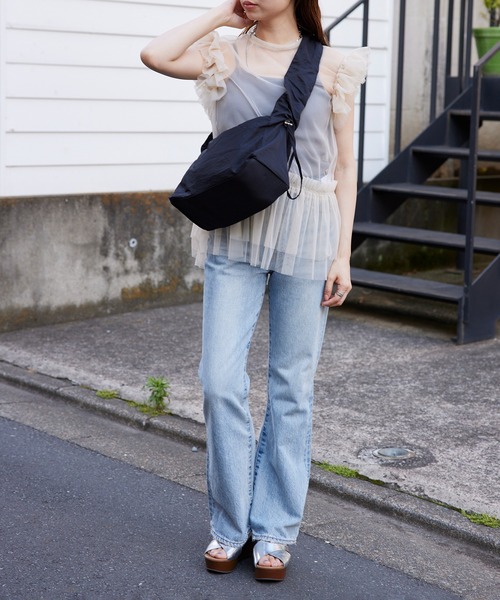 SETUP7（セットアップセブン）の「【SETUP7】ギャザーデザイン ワンショルダーバッグ KNF080（ショルダーバッグ）」 - WEAR