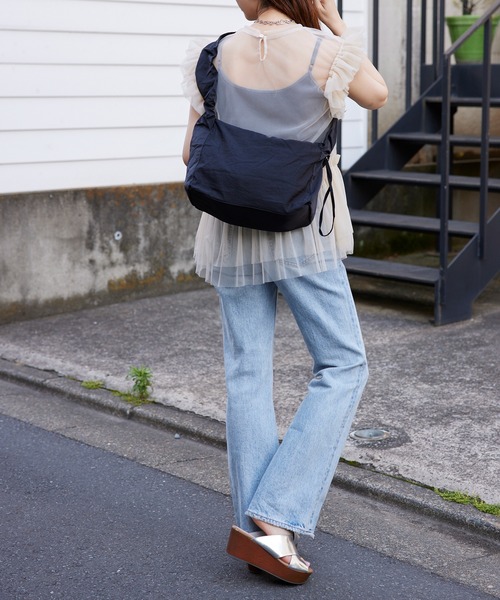 SETUP7（セットアップセブン）の「【SETUP7】ギャザーデザイン ワンショルダーバッグ KNF080（ショルダーバッグ）」 - WEAR