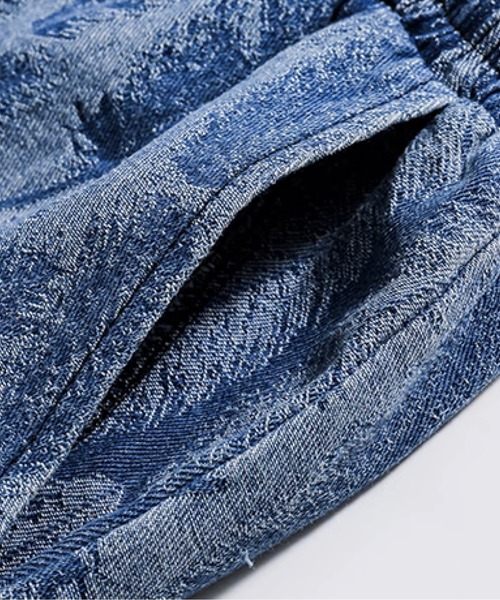 U:UME（ユーム）の「Feather Emboss Denim Short Pants（デニムパンツ）」 - WEAR