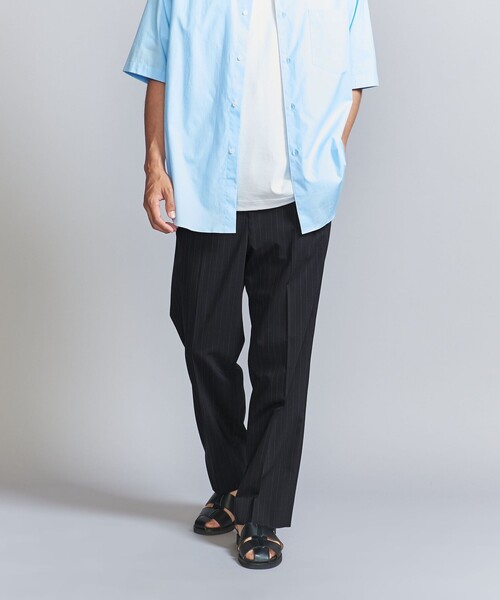 BEAUTY&YOUTH UNITED ARROWS（ビューティーアンドユースユナイテッドアローズ）の「トロ ストライプ ノープリーツ パンツ ...