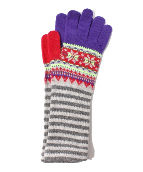 Ray BEAMS（レイビームス）の「 ERIBE / ロングボーダー カフグローブ（手袋）」 - WEAR