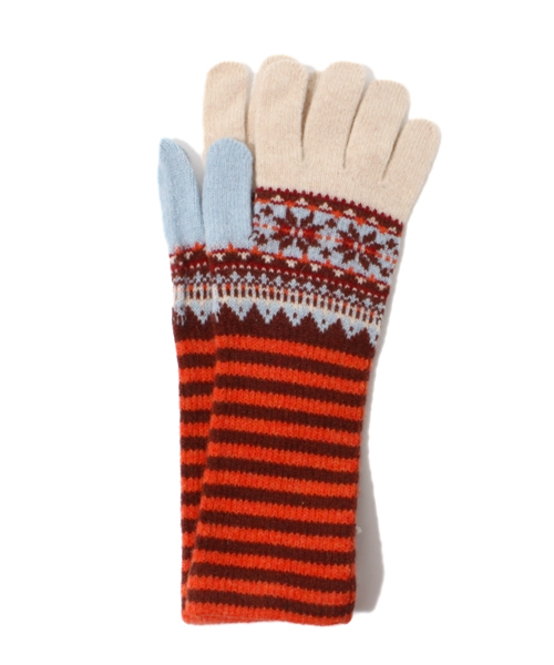 Ray BEAMS（レイビームス）の「 ERIBE / ロングボーダー カフグローブ（手袋）」 - WEAR