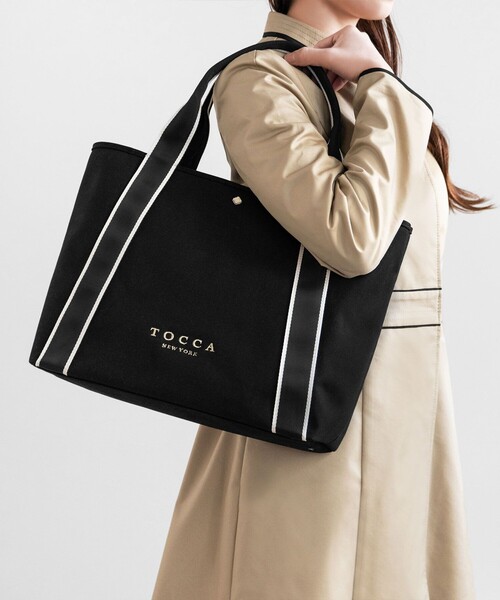 TOCCA（トッカ）の「BICOLOR HANDLE CANVASTOTE L キャンバストートバッグ L（トートバッグ）」 - WEAR