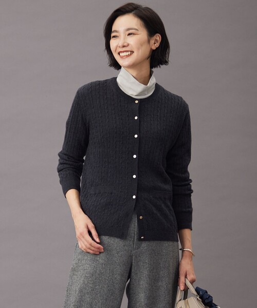 【洗える】KNIT BASIC クルーネック カーディガン（カーディガン/ボレロ）｜J.PRESS Ladies（J.プレス レディス）のファッション通販 - ZOZOTOWN