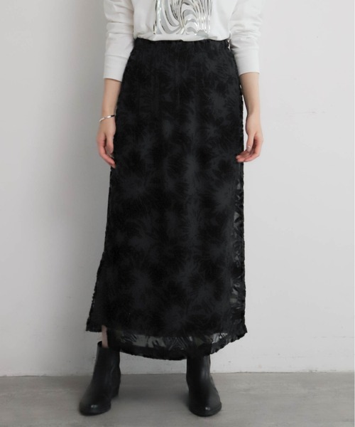 シアーオパールフラワー レイヤードイージースカート | NOMBRE IMPAIR