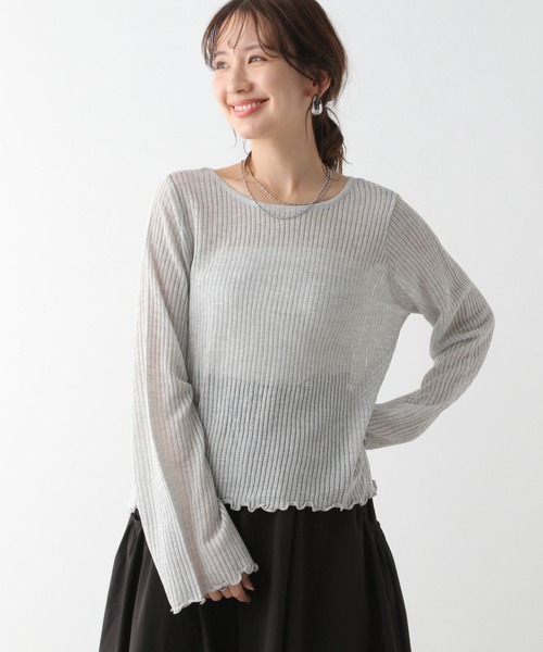 LEPSIM（レプシィム）の「12ゲージ2WAYラメプルオーバー 114625（ニット/セーター）」 - WEAR