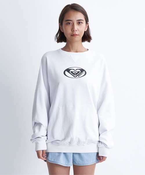 ROXY（ロキシー）の「PLANET RING PULLOVER/ロキシーワンポイントブランドロゴルーズフィットクルーネックスウェットトレーナー（スウェット）」 - WEAR