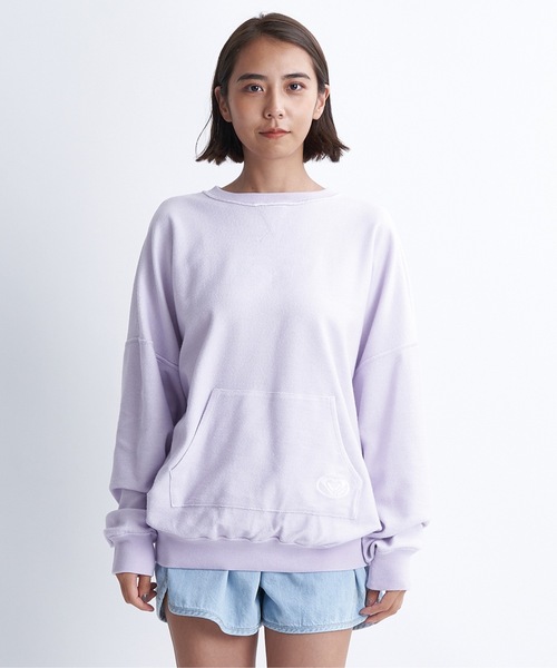 ROXY（ロキシー）の「PLANET RING PULLOVER/ロキシーワンポイントブランドロゴルーズフィットクルーネックスウェットトレーナー（スウェット）」 - WEAR
