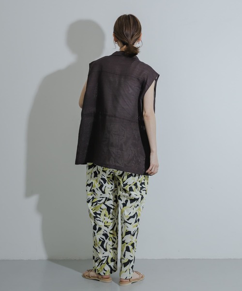 SENSE OF PLACE by URBAN RESEARCH（センスオブプレイスバイアーバンリサーチ）の「リーフプリントイージーパンツ ...