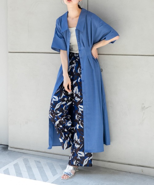 SENSE OF PLACE by URBAN RESEARCH（センスオブプレイスバイアーバンリサーチ）の「リーフプリントイージーパンツ ...