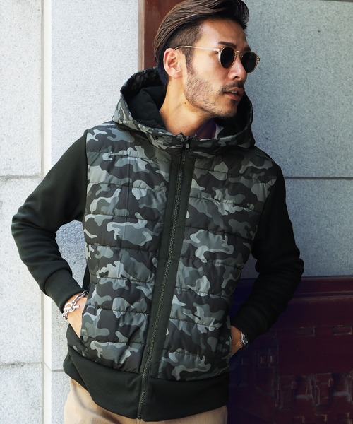 roshell（ロシェル）の「裏起毛ジャージ切替サーモ中綿ジャケット（ブルゾン）」 - WEAR