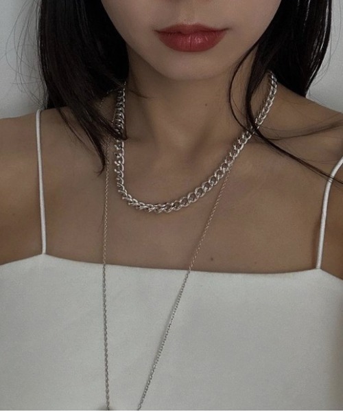 Ameri（アメリ）の「NICKEL FREE 40CM CHAIN NECKLACE（ネックレス）」 - WEAR