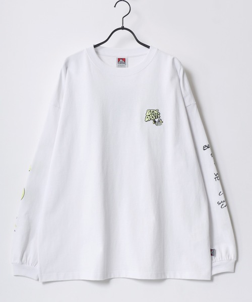 BEN DAVIS（ベンデイビス）の「BEN DAVIS/ベンデイビス SMOKE & SCRIPT LS TEE/オーバーサイズ バック ...