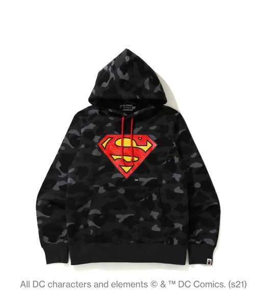 【セール】BAPE X DC SUPERMAN PULLOVER HOODIE M（パーカー）｜A BATHING APE（アベイシングエイプ ...