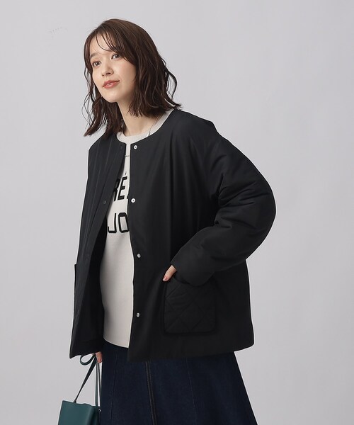SHOO・LA・RUE（シューラルー）の「【大人カジュアル】中綿 ノーカラージャケット（ノーカラージャケット）」 - WEAR