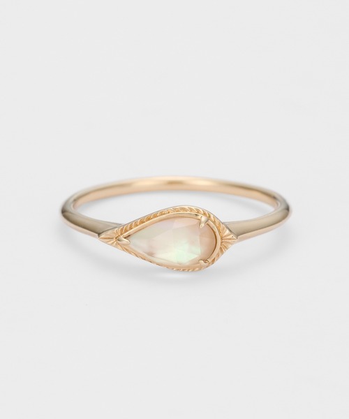 agete（アガット）の「K10シェル／クォーツリング（リング）」 - WEAR