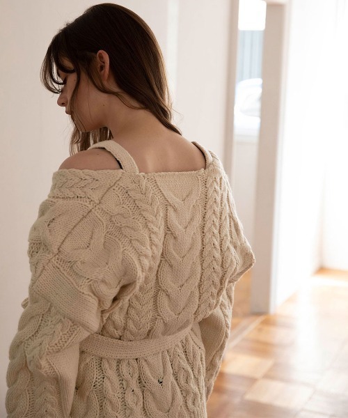 mangata（モンガータ）の「Cable knit ensemble（ニット/セーター）」 - WEAR