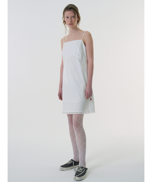 LLL DESIGN STUDIO（lllデザインスタジオ）の「90S Cotton Lace Slip Dress_Milk White ...