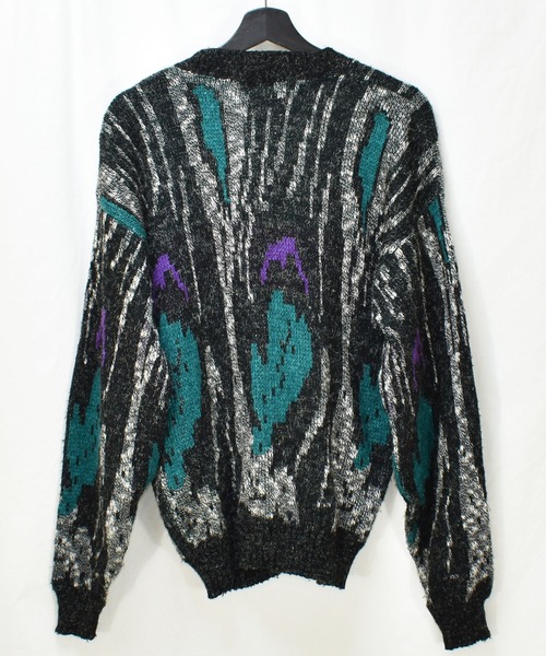VINTAGE（ヴィンテージ）の「【ヴィンテージ古着】80-90's sweater graphix デザインニットカーディガン USA製 ...