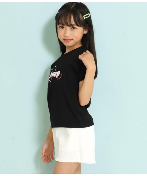 ANAP kids（アナップキッズ）の「ハートANAPロゴTシャツ（Tシャツ/カットソー）」 - WEAR