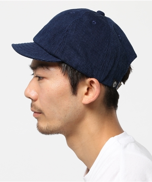 CABALLERO（キャバレロ）の「CABALLERO SHORT VISOR CAP VERIN INDIGO STRIPE PIQUE ...