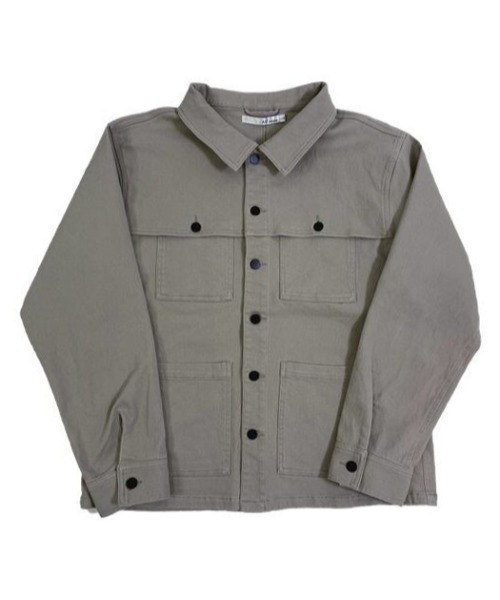 Alil（アリル）の「【Alil】ストレッチツイル ルーズシルエット ワーク タイプ ジャケット（ブルゾン）」 - WEAR