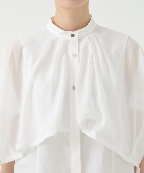 CITY TOKYO（シティトウキョウ）の「＜手洗い可能＞＜速乾性・接触冷感＞シアーケープシャツ（シャツ/ブラウス）」 - WEAR