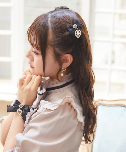 ROJITA（ロジータ）の「推しカラーフリルリボンクリップSET（バレッタ/ヘアクリップ）」 - WEAR