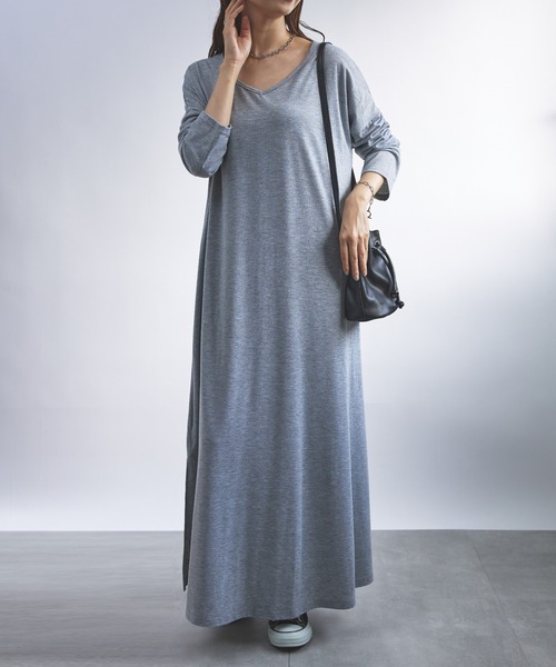 SETUP7（セットアップセブン）の「【SETUP7】Vネックフレアワンピース SCCH329（ワンピース）」 - WEAR