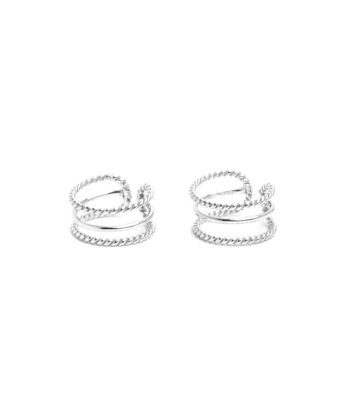 YArKA（ヤーカ）の「【YArKA/ヤーカ】silver925 twist line ear cuff 079/シンプルイヤーカフ シルバー925（イヤーカフ）」 - WEAR