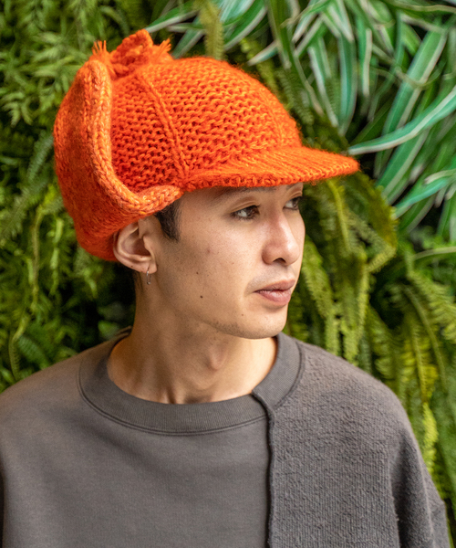 SUBLIME（サブライム）の「【SUBLiME/サブライム】2WAY HANDKNIT FLIGHT CAP（キャップ）」 - WEAR