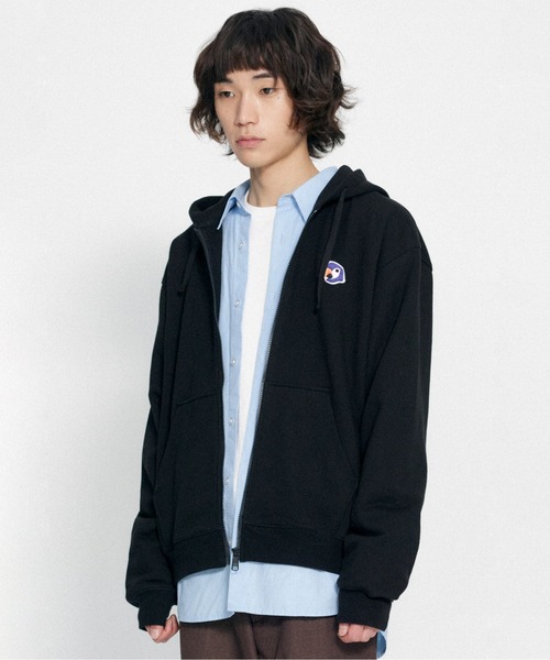Kanco（カンコ）の「【Kanco】LOGO ZIP UP HOODIE / カンコ パロット ワンポイント ロゴ ジップアップ フーディー ...
